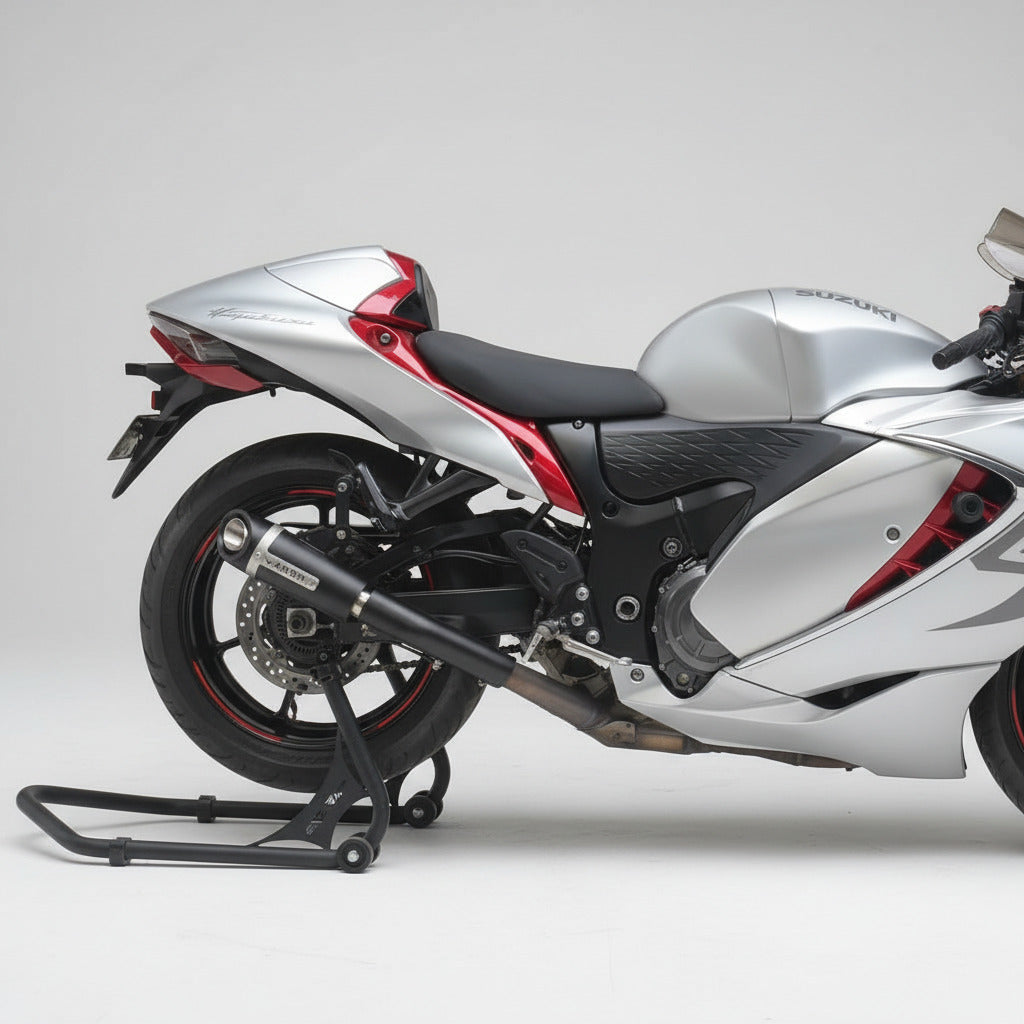 Outlaw 2.0 Slipons with Link Pipe for Suzuki Hayabusa Gen 3 – Barrel ...